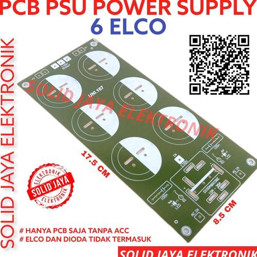 Jual PCB PSU 6 ELCO CAPASITOR KAPASITOR ELKO 6ELCO 6ELKO POWER SUPLY REGULATOR POWER SUPPLY ...