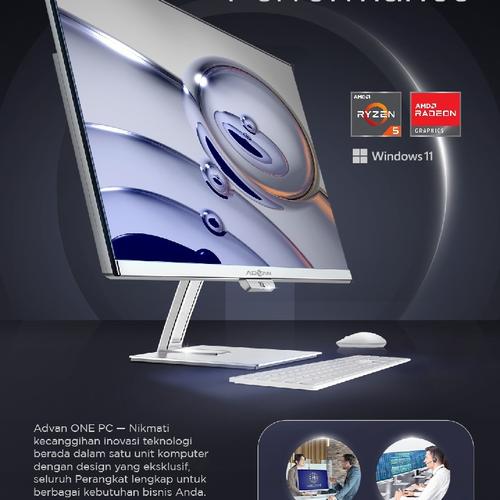 Jual ADVAN ALL IN ONE PC AIO ONEPC RYZEN 5 5500U 8GB 512SSD W11 - 8GB ...