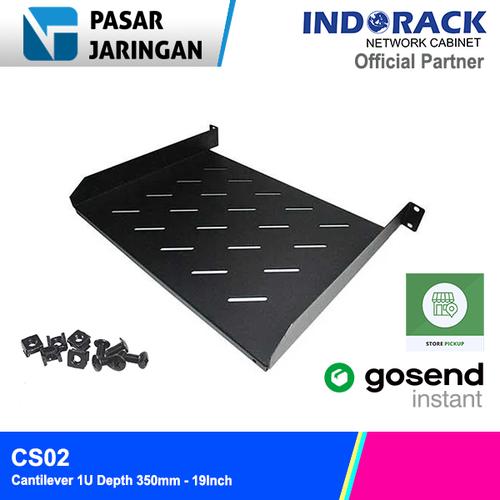 Jual INDORACK CS02 Cantilever 1U Depth 350mm 19 inch - Jakarta Pusat - PASAR JARINGAN | Tokopedia