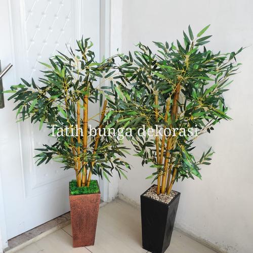 Jual Pohon Bambu Artificial Dalam Pot// Dekorasi Sudut Rumah// Hiasan ...