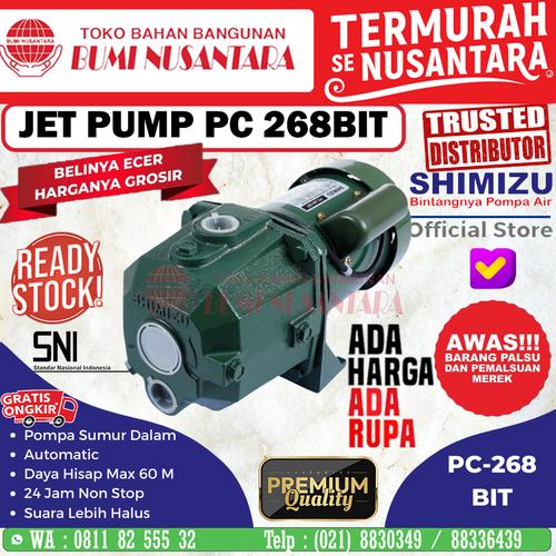 Jual Shimizu Water Pump PC-268 BIT Jet Pump Original Garansi Resmi ...