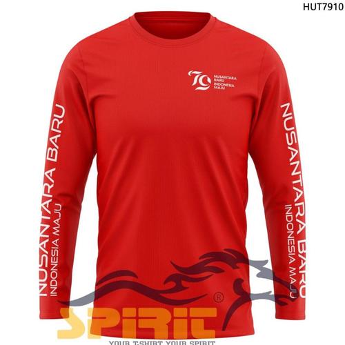 Jual Baju Dirgahayu Indonesia Hut Ke-79 Logo Resmi 2024 Kaos Kemerdekaan 17 Agustus 2024 Lengan ...