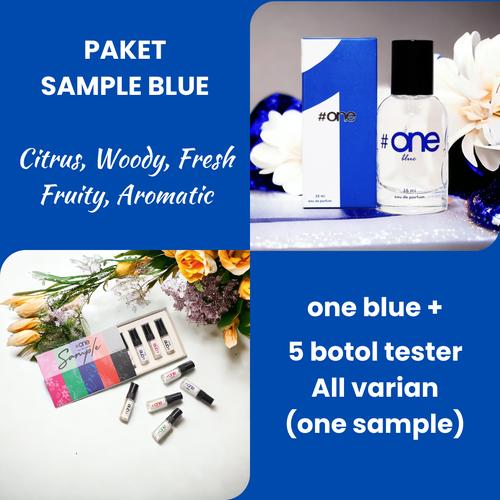 Promo [PAKET SAMPLE] One Parfum @35ml + One Sample (One Blue, One Green ...