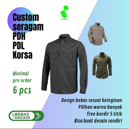Jual pembuatan seragam kemeja pdh pdl tactical w tac panjang - Ripstop ...