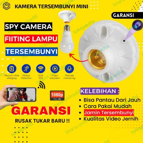 Jual Spy Cam Kamera Mini Wifi Model Fitting Super Mini Cctv Hanya