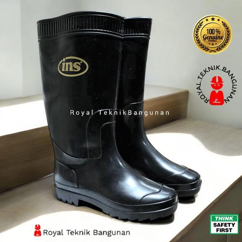 Jual Sepatu Boot Karet Hitam PVC Proyek Panjang / Bot Tinggi Pria Kebun ...