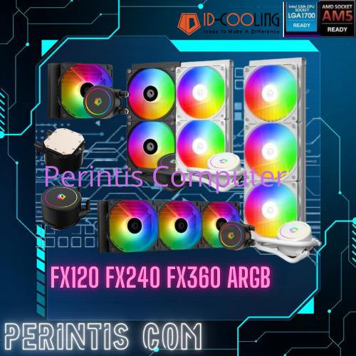 Jual ID-Cooling FX120 FX240 FX360 ARGB - CPU Water Cooler - FX360 WHITE ...