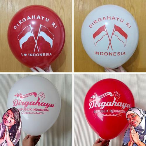 Jual Balon HUT RI Metalik / Balon Merah Putih / Balon Indonesia ...