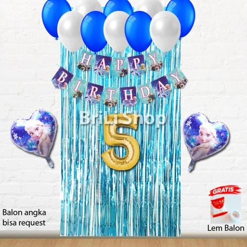 Jual Paket Set Dekorasi Ulang Tahun Anak Tema Frozen Pesta Ultah Anna ...