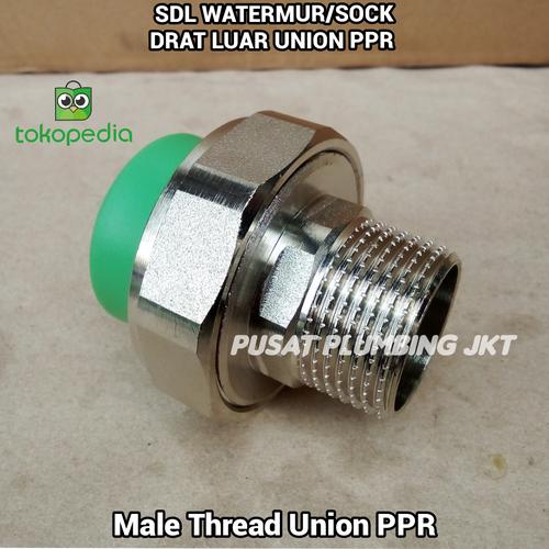 Jual SDL WATERMUR PPR 32mm / Sock drat luar union PPR 1" inch / Male ...