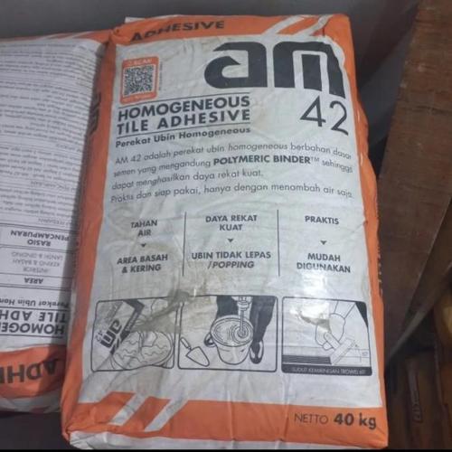 Jual Khusus Grab! AM 42 Semen Perekat Granite dan Keramik 40kg ...