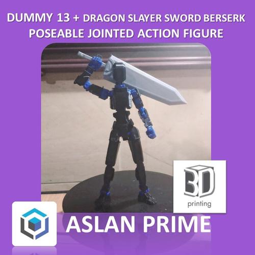 Jual DUMMY 13 TITAN 13 T13 + DRAGON SLAYER SWORD BERSERK JOINTED ...