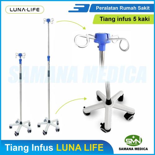 Jual Tiang Infus Stainless LUNA LIFE Kualitas Premium Murah Tiang Infus ...
