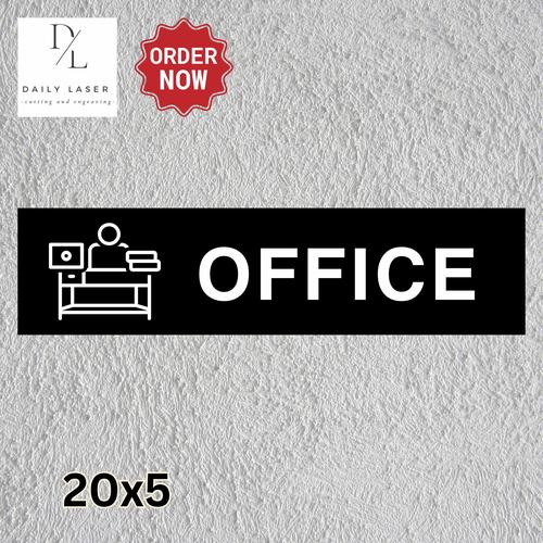 Jual SIGNAGE OFFICE / KANTOR 20 x 5 CM SIGNBOARD COSTUM TULISAN/ BISA ...