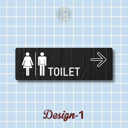 Promo Papan Rambu Tulisan Toilet Akrilik 10x30 cm - Sign Aesthetic ...