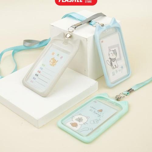 Jual Lanyard Id Card Motif Kuping Kucing Lucu Id Card Gantungan Motif ...