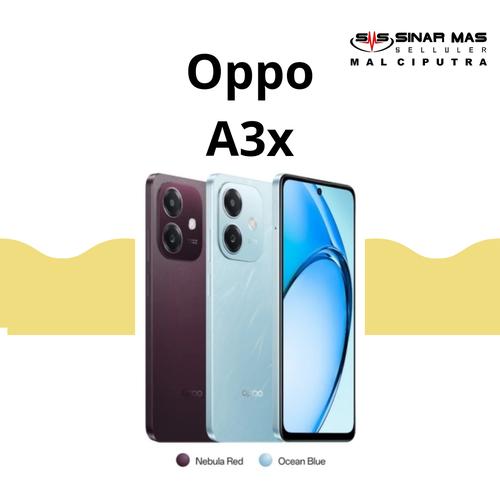 Promo Oppo A3x 4/64GB New Garansi - Merah Cicil 0% 3x - Kota Semarang ...
