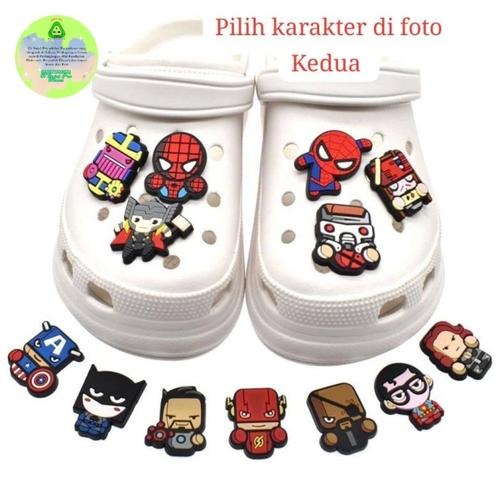 Jual Jibbitz Crocs Original Superhero Marvel hiasan Aksesoris sepatu ...