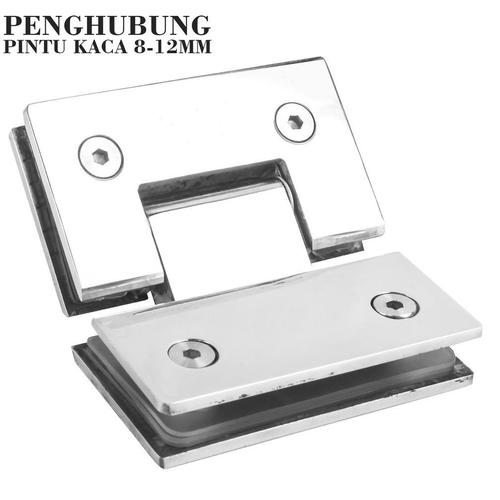 Jual Hinge Shower Glass to Glass Stainless 8-12MM Engsel Pintu Kaca 135 ...