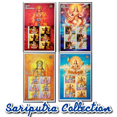 Jual Prangko Indonesia 2024, Seri Mitologi Hindu, 4 MS Prisma Pameran ...