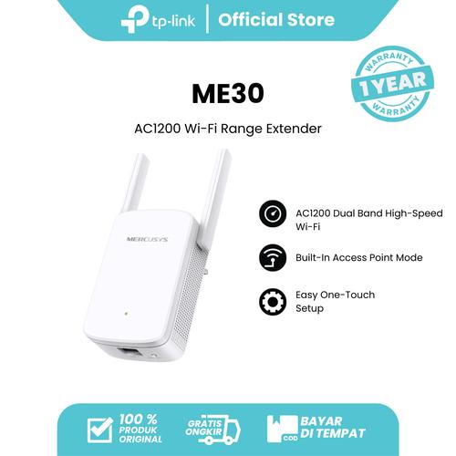 Promo MERCUSYS ME30 AC1200 Wi-Fi Range Extender WiFi extension - ME30 ...