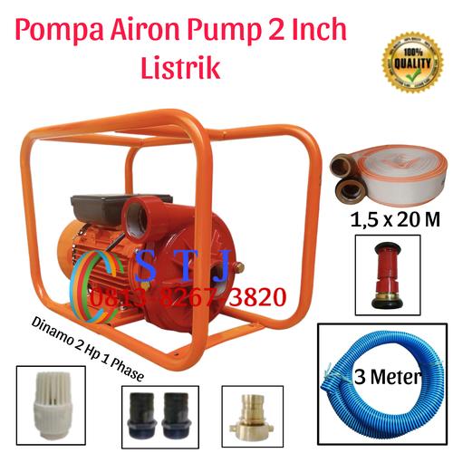 Jual Paket jet nozzle 1,5 inch pompa airon pump listrik 2 Hp - Jakarta ...