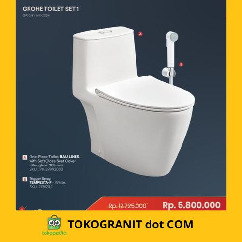 Jual GROHE 1 PIECE Toilet PK-39992000 + TEMPESTA-F 27812IL1 [FREE ...