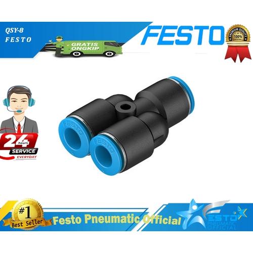 Jual FESTO PartNo: 153150 QSY-8 Push-in Y-connector - Kota Tangerang - FESTO Pneumatic | Tokopedia