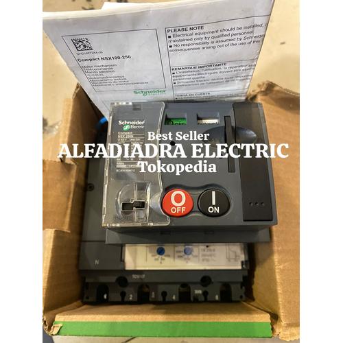Jual MCCB SCHNEIDER NSX250H 4P 200A 250A 70KA KOMPLIT MOTORIZED UVT AUX ...