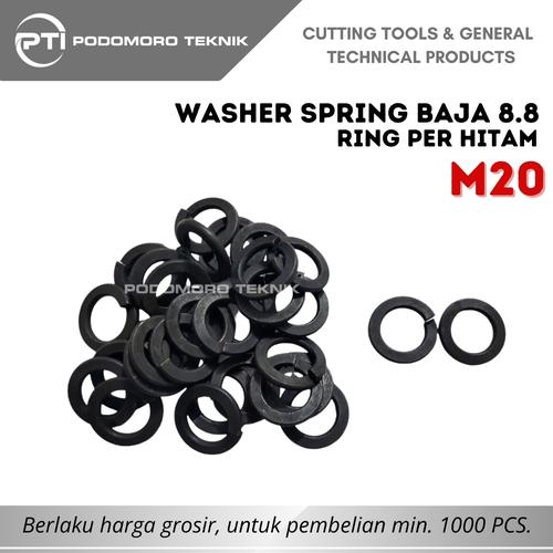 Jual Ring Per M20 Baja Hitam Spring Washer Lock 8.8 20mm - Kab. Bekasi ...