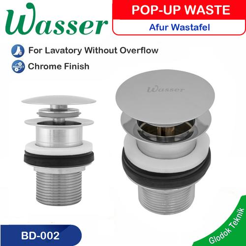 Jual Wasser Afur Wastafel Basin Drain Pop-Up waste without overflow BD ...