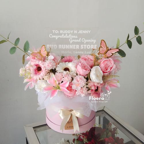 Jual Karangan bunga bloom box custom besar grand opening - Pilih warna ...