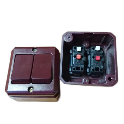 Jual Saklar Seri - Double Switch - BROCO 6A - 250V BROCO SAKLAR TEMPEL ...