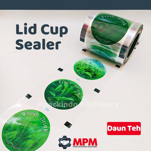 Jual Plastik Lid Sealer Cup Daun Teh Polos Kartun Lucu / Plastic Seal ...