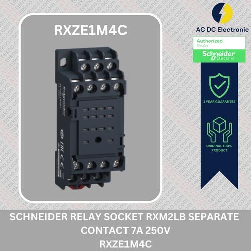 Jual SCHNEIDER RELAY SOCKET RXM2LB SEPARATE CONTACT 7A 250V RXZE1M4C - Kota Surabaya - AC DC ...
