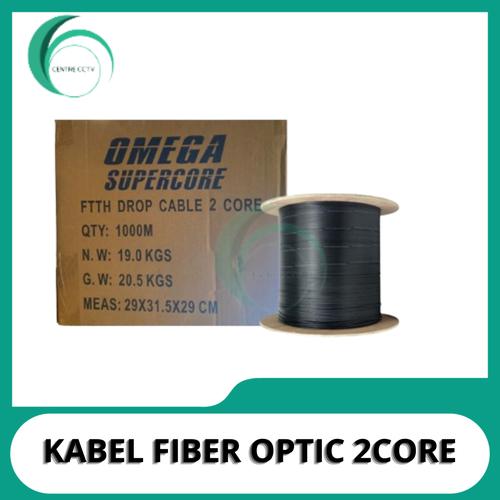 Jual Kabel fo / kabel fiber optic 2 core 3 seling 1000m omega supercore ...