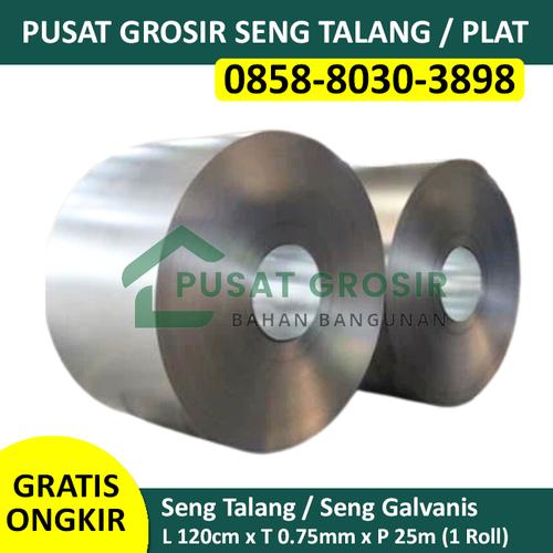 Jual Seng Plat Talang Galvanis L 120cm T 0.75mm P 25m Seng Talang Seng Galvanis 0,75mm 1 Roll ...