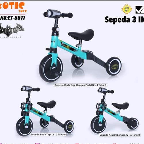 Jual Sepeda Roda Tiga Balance Bike 3 in 1 Exotic ET-5511 ET5511 ET 5511 ...