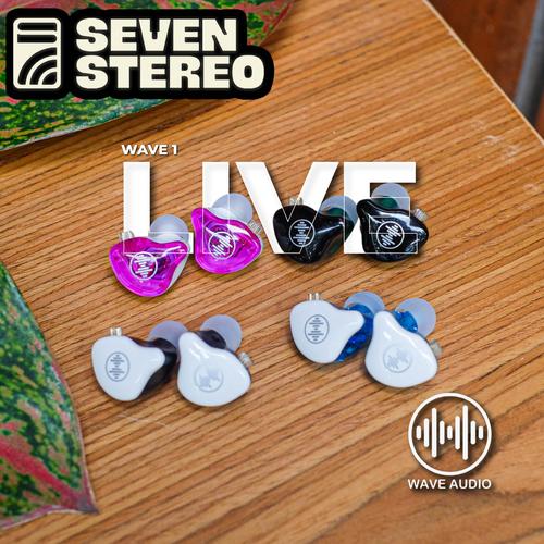 Jual WAVE Audio 1 LIVE / WAVE1LIVE IEM In Ear Monitor - White Blue ...