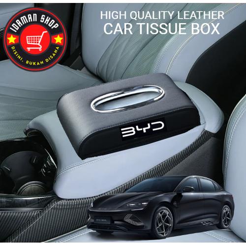 Promo Tempat Tisiu Mobil BYD Seal, BYD Dolphin, BYD Atto 3 Bahan Kulit ...