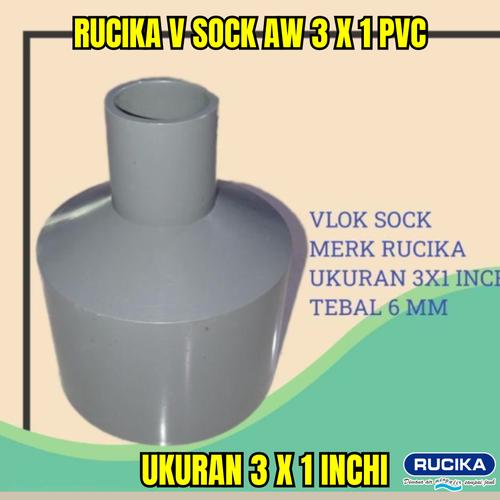 Jual Socket Sambungan Pipa Vlok Sok Red Sok / Reducing Socket PVC ...