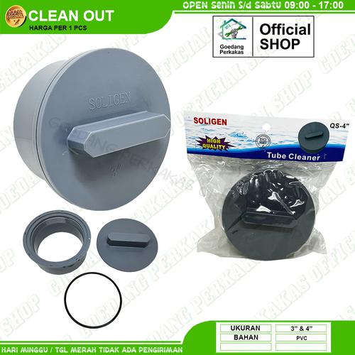 Jual Penutup Pipa Septic Tank PVC Tebal 3" 4" Soligen / Clean Out - 3 ...