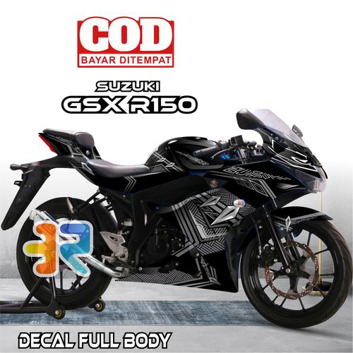 Jual Decal Suzuki Gsx R150 Stiker Full Body Variasi Desain Black ...