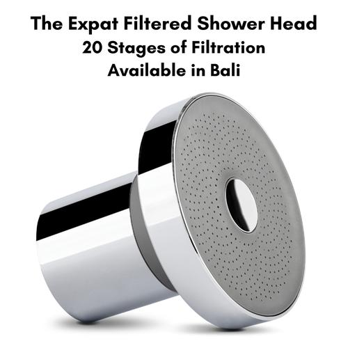 Jual The Expat Filtered Shower Head - 20 Stage Shower Filter - GoSend ...