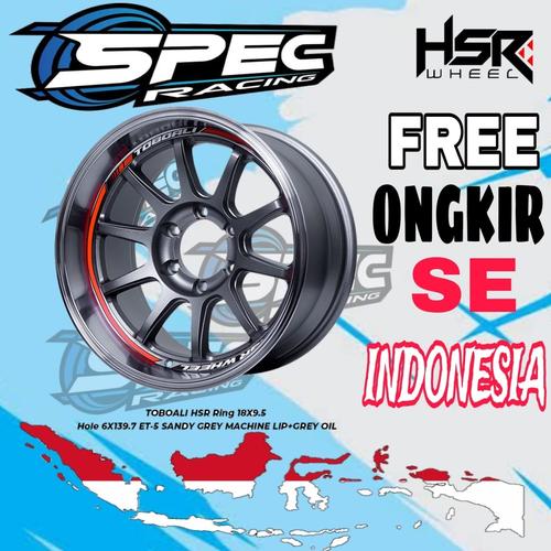 Jual Velg Mobil Fortuner Ring 18 HSR TOBOALI Pelek Racing R18 Pajero Sport Hilux Ford Ranger ...