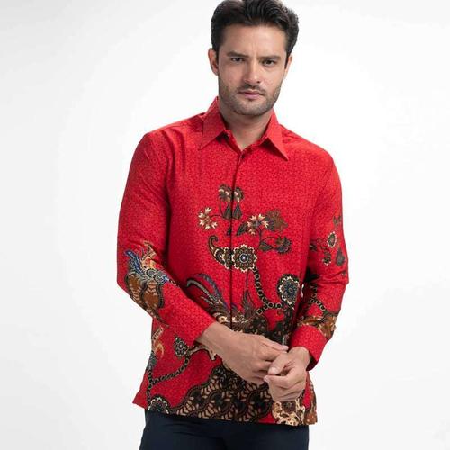 Promo Adikusuma by Arjuna Weda Kemeja Batik Pria Motif Bunga Rantai ...