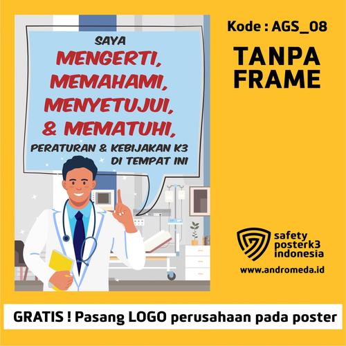 Jual Safety Poster Slogan K3 HSSE Saya Mengerti, Memahami, Menyetujui ...