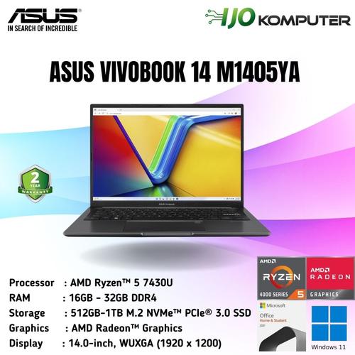 Jual ASUS VIVOBOOK 14 M1405YA - RYZEN 5 7430U 16GB 512GB SSD WUXGA IPS ...