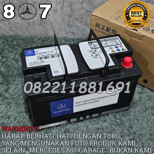 Jual AKI BESAR 80AH 800AMPERE MERCEDES BENZ MERCY W205 W213 W253 W157 ...