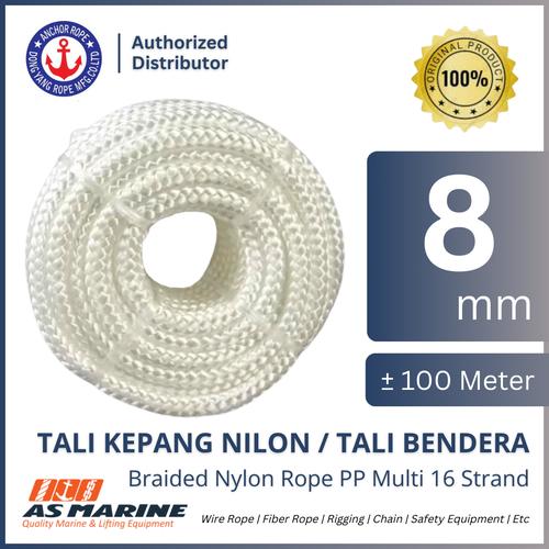 Promo Tali Nilon Kepang / Tali Bendera 8 mm x 100 Meter Braided Nylon ...